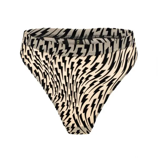 EKCENTRIK Neutrals / Thunderbeats High Waist Tattoo Briefs - Black