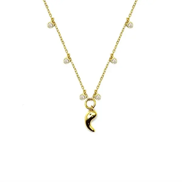 VICSTONENYC FINE JEWELRY Gok-ock Diamond Charm Yellow Solid Necklace - Gold