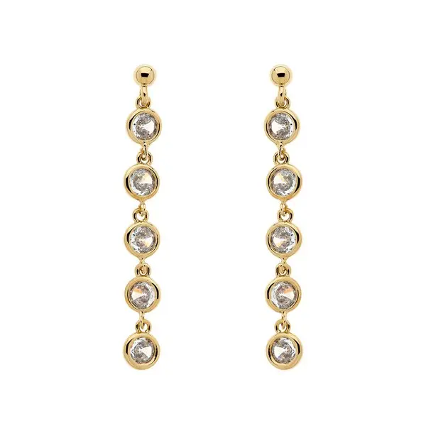 EMMA HOLLAND JEWELLERY Cz Droplet Earrings - Gold