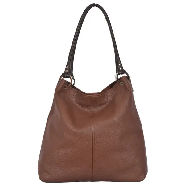 OWEN BARRY Leather Shoulder Bag Cocoa Dudley By - Brown