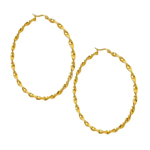 HOOPS + CHAINS LDN Rhi Rhi Hoops - Gold