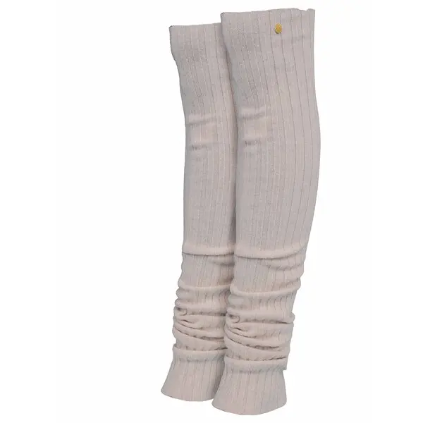 TIRILLM Neutrals Liz Cashmere Leg Warmers Light Melange - Beige