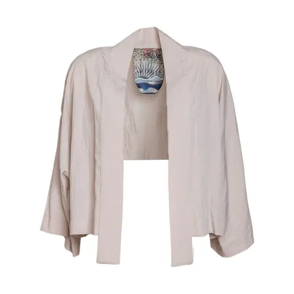ARTISTA Neutrals Charm Cropped Kimono - Beige