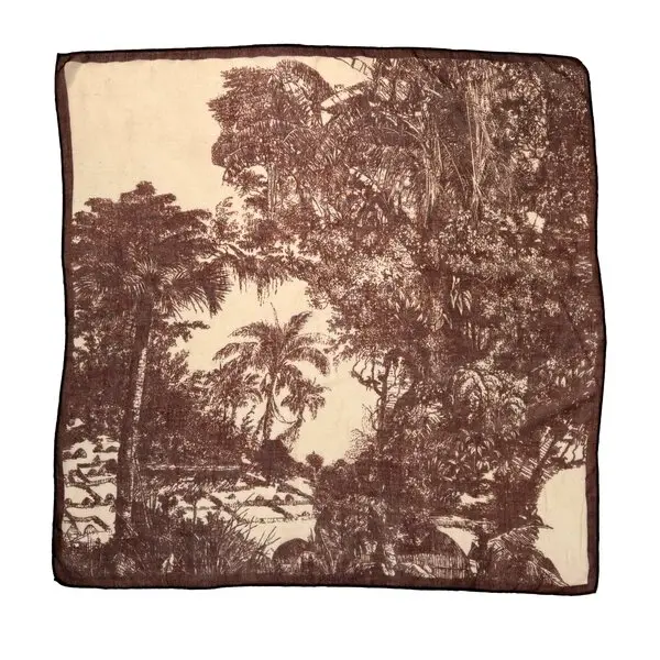 VANILLA&CHOCOLATE Coffee Eclair Scarf - Brown