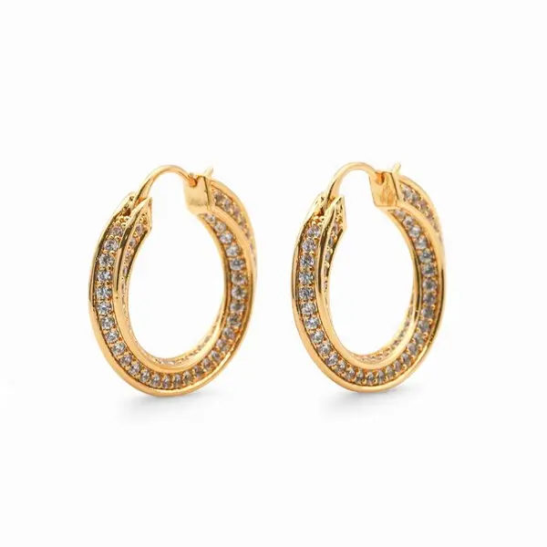 MISS CECILIA Twilight Hoops - Gold