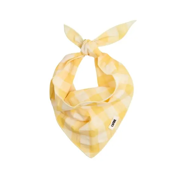 CAFIDE Dog Bandana Design Vichy Nata - Yellow