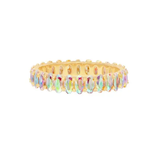 LA KAISER Angel Quartz Eternity Band - Gold
