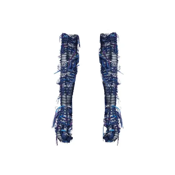 SARAH REGENSBURGER Goddess Summer Gloves Denim - Blue