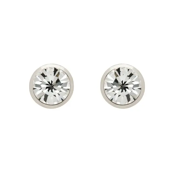 EMMA HOLLAND JEWELLERY Platinum Crystal Stud Earrings - Silver