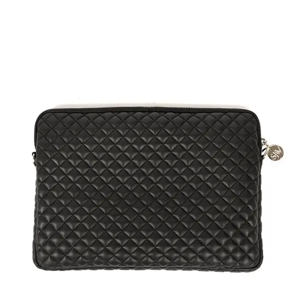 SJW BAGS LONDON Carlton Laptop Case/ Bag With Shoulder Strap - Black