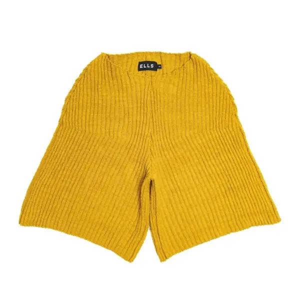 ELLS Knit V Short Mustard - Yellow