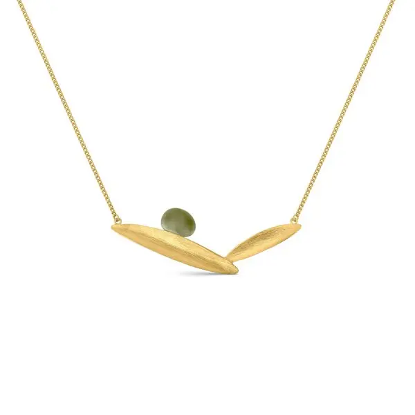 Joidart Short Golden Necklace Olivia - Green