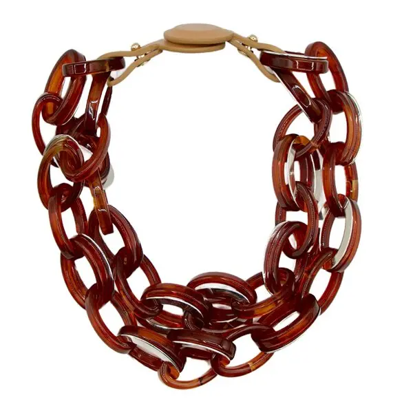 Fairchild Baldwin Neutrals / Harper Tortoise Necklace - Brown