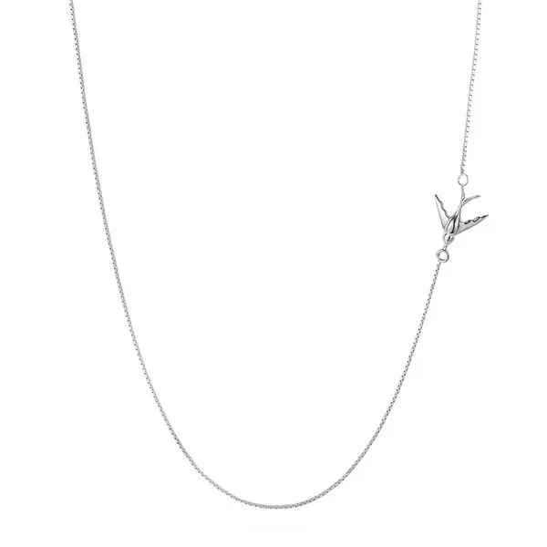 LEE RENEE Swallow Necklace - Silver