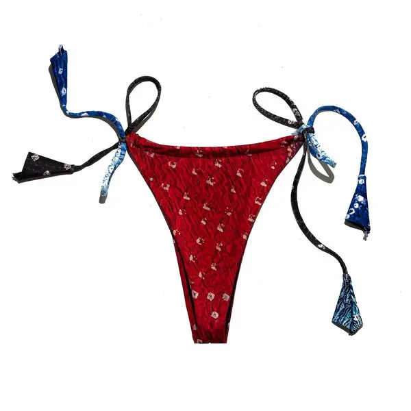 O NIKI Fire Bikini Bottom - Red