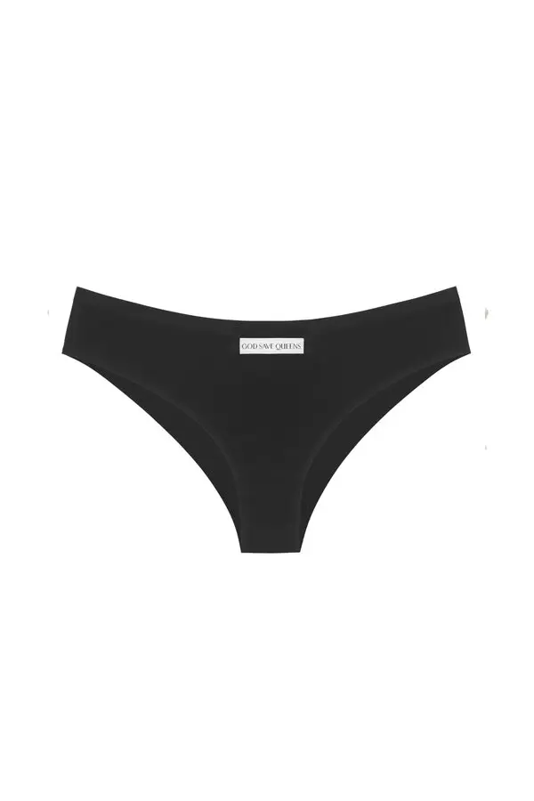 GOD SAVE QUEENS Second Skin Brief - Black