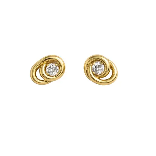 LILY FLO JEWELLERY Forever In Motion Diamond Earrings - Gold