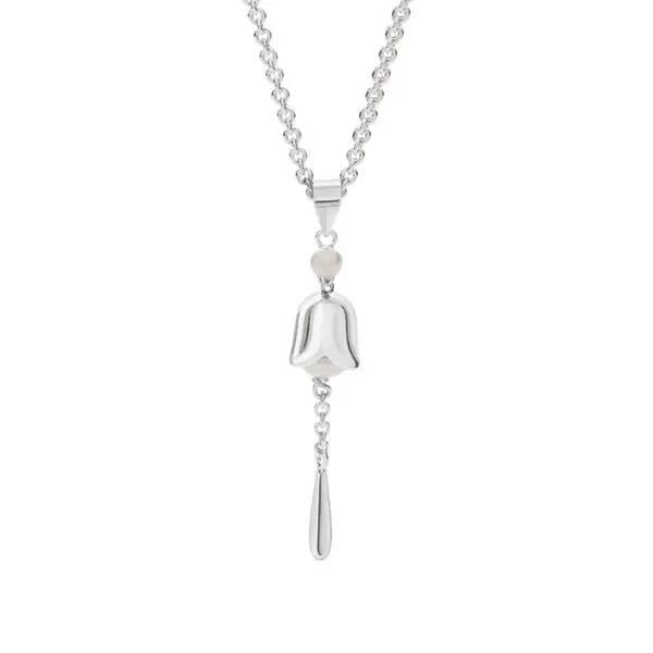 LUCY QUARTERMAINE Solid Sterling Lily Of The Valley Pendant - Silver