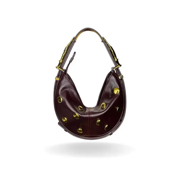 INDIGOLUSH Mini Hobo Studded Gilded Lure Black Cherry - Red
