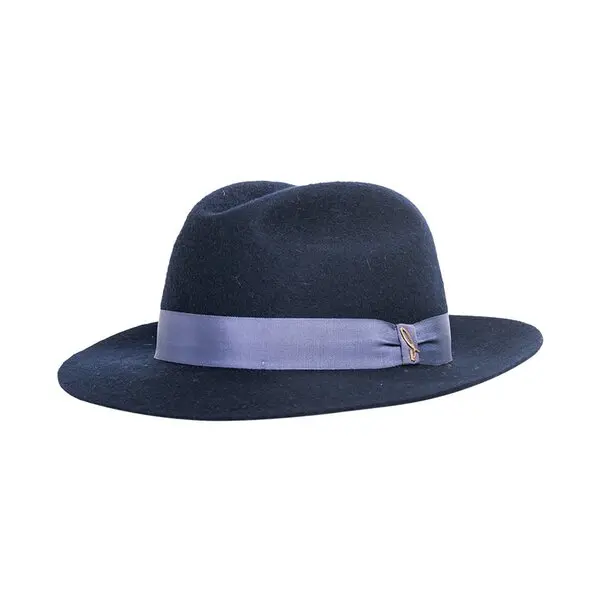 DORIA 1905 Night Wool Felt Fedora Hat - Blue