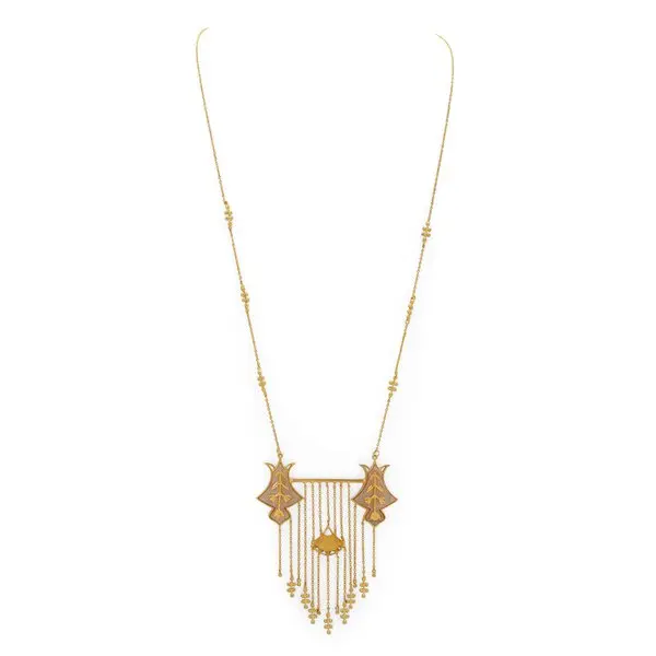 DHWANI BANSAL Serai Necklace With Mother Of Pearl - Gold