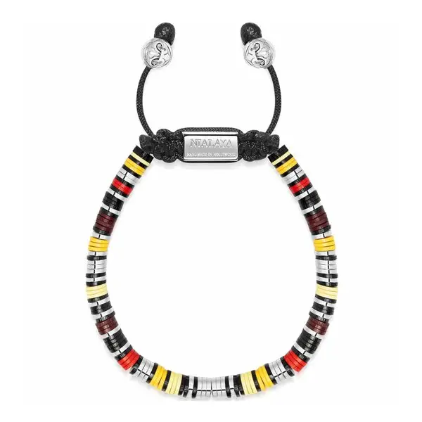 NIALAYA JEWELRY Solar Spirit Disc Bracelet - Gray