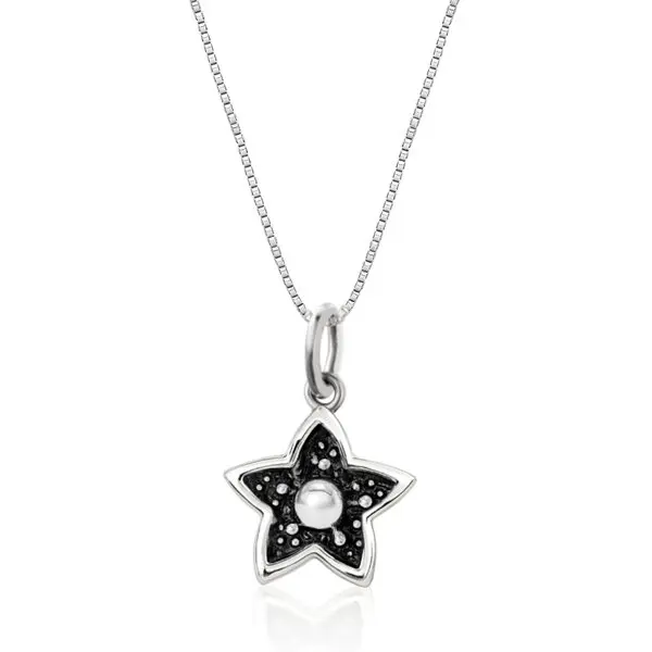 UNALOE Sterling Sea Anemone Necklace – Ocean Life Sculptural Pendant - Silver