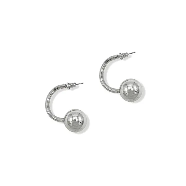 JAREDJAMIN Orbita-u Post Earrings - Silver