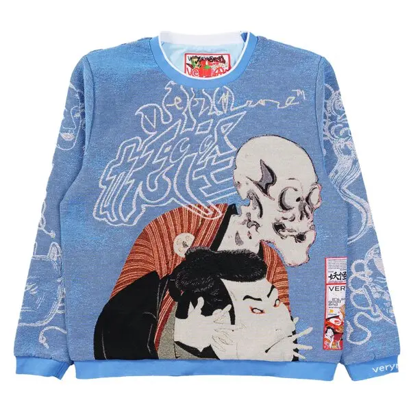 VERYRARE Yokai Kabuki Crewneck - Blue