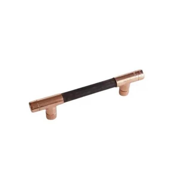 ANATOLIACRAFT Set Of Two T-shaped Copper Handle - Brown