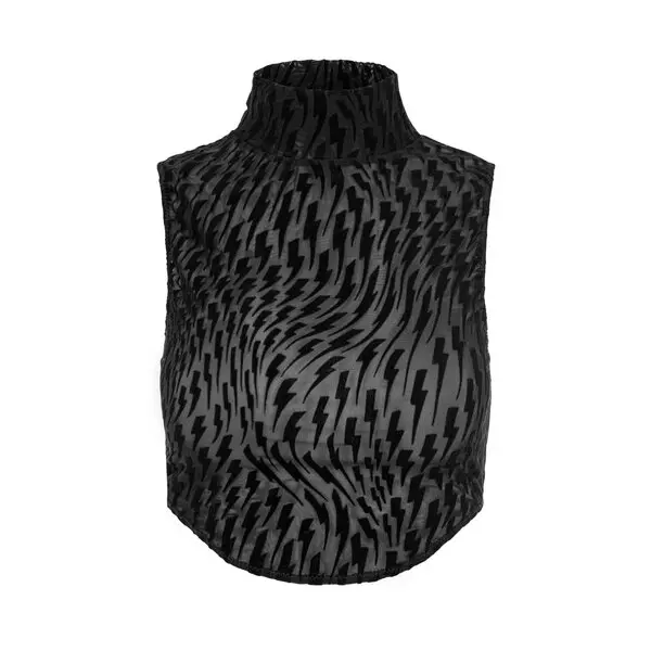 EKCENTRIK Thunderbeats Crop Top - Black