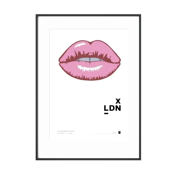 Curiosity Snug Lip Lines Series X Ldn Print - Pink