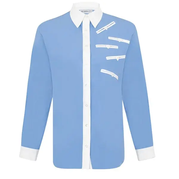 MA MULIER Filet Shirt - Blue