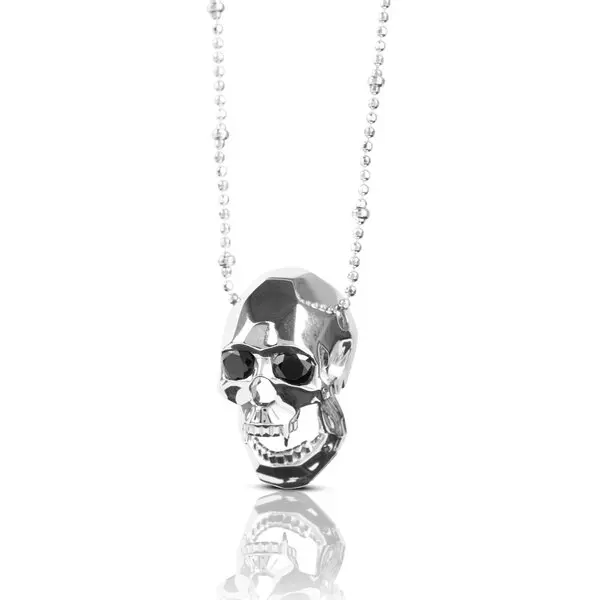 KASUN LONDON Vampire Skull Pendant - Silver