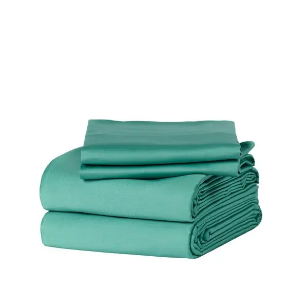 CANADIAN DOWN & FEATHER COMPANY Sheet Set Four Piece, Twin / Single Turquoise - Green