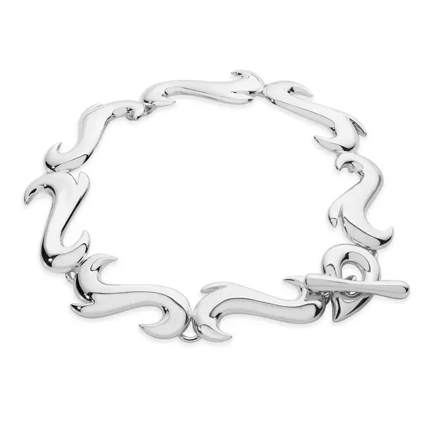 LUCY QUARTERMAINE Solid Sterling Elet Air Bracelet - Silver