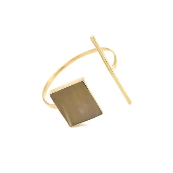 LALA SALAMA Mraba Cuff - Brown