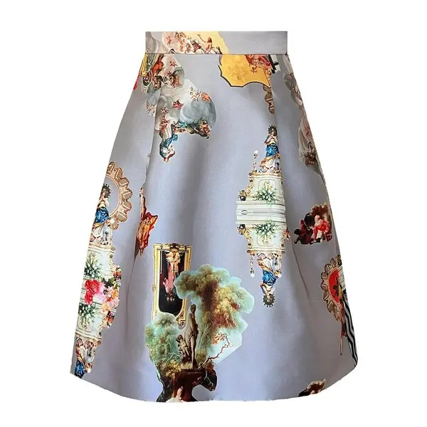 MAXJENNY Knee-length Skirt Sicily Light - Grey