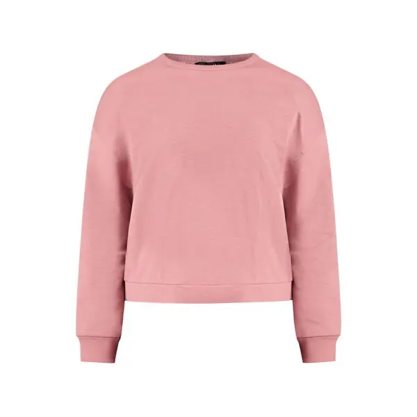 KNOWN SUPPLY Boxy Cotton Crewneck Ada Blossom - Pink