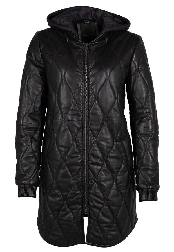 Mauritius Quilted Leather Jacket Arjeta - Black
