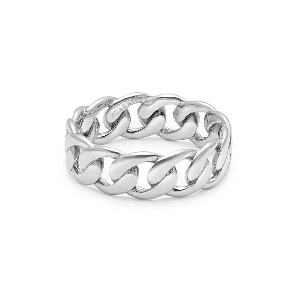 NIALAYA JEWELRY Chain Ring - Silver