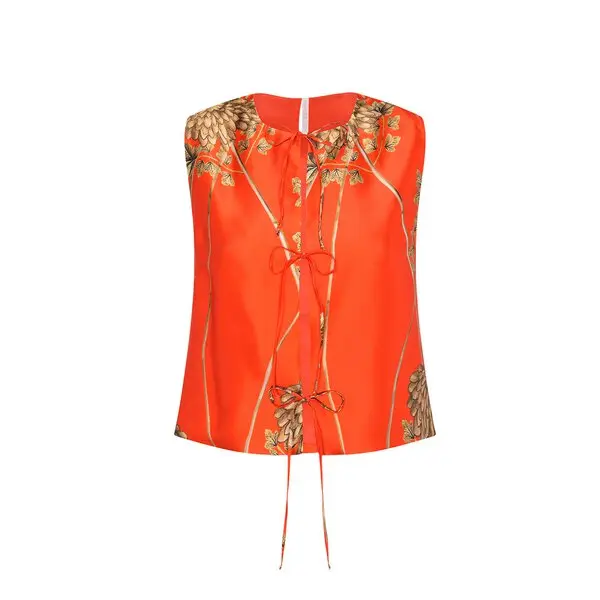 AGUACLARA Riad Blouse - Orange