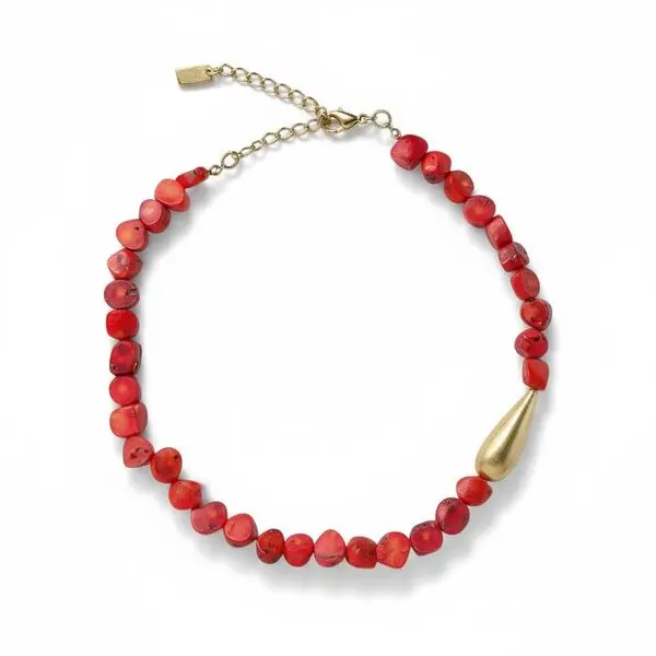 LA PLUIE JEWELLERY Goccia Necklace - Red