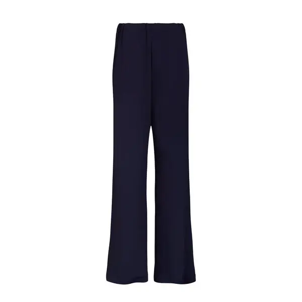 ROISIN LINNANE Lexi Navy Wide Leg Trousers - Blue