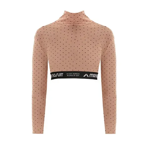 MONOSUIT Neutrals Croptop Dots - Beige