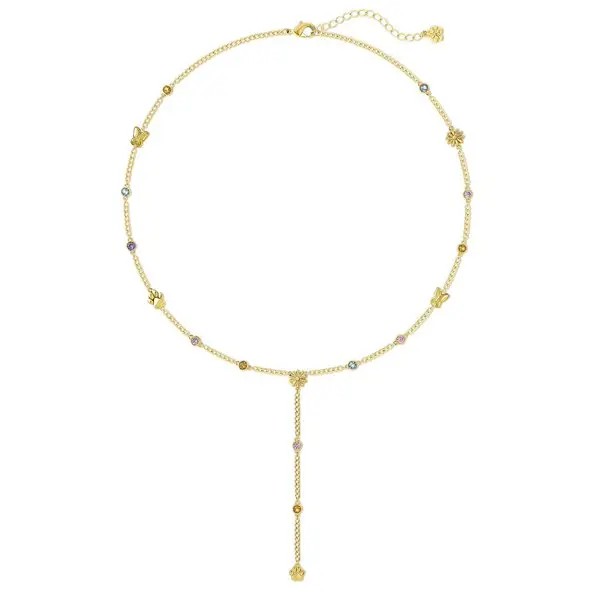 CLOUD HAVEN Paw Print Rosary Necklace - Gold