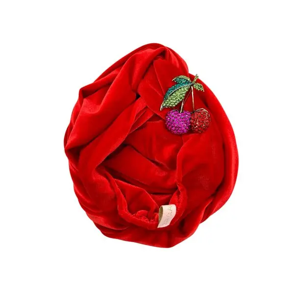 JULIA CLANCEY Ruby X Cherries Turban
