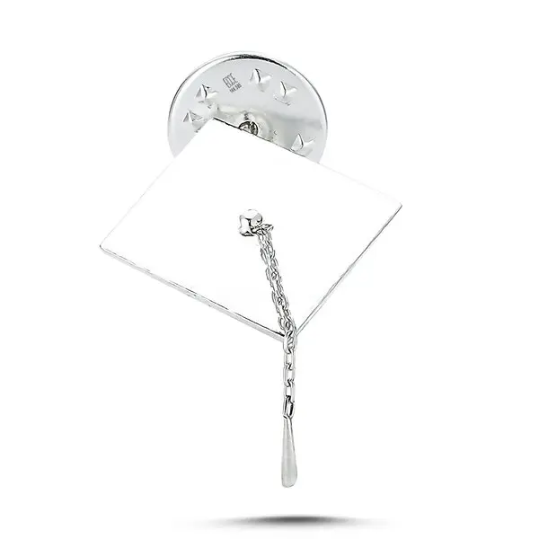 ECCE ARTISAN DIAMONDS 925k Sterling Cap Mini Pin - Silver