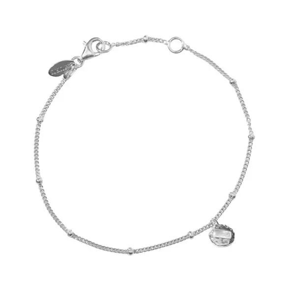 MURU April Birthstone Bracelet - Silver