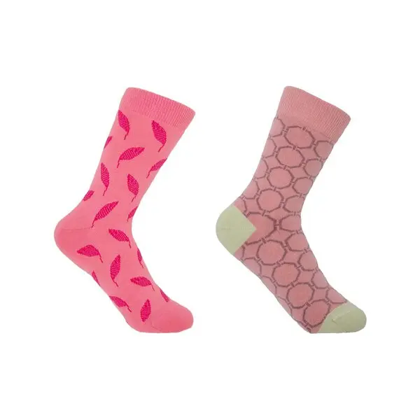 PEPER HAROW - MADE IN ENGLAND Leaf & Beehive Socks Bundle - Pink
